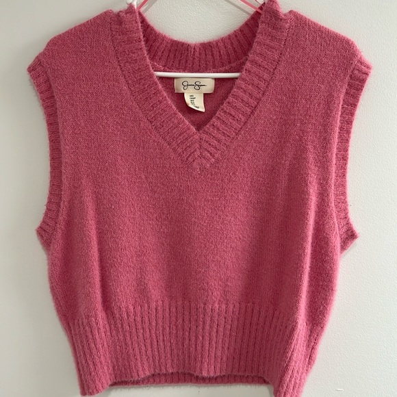 Jessica Simpson | Jackets & Coats | Jessica Simpson Pink Sweater Vest ...